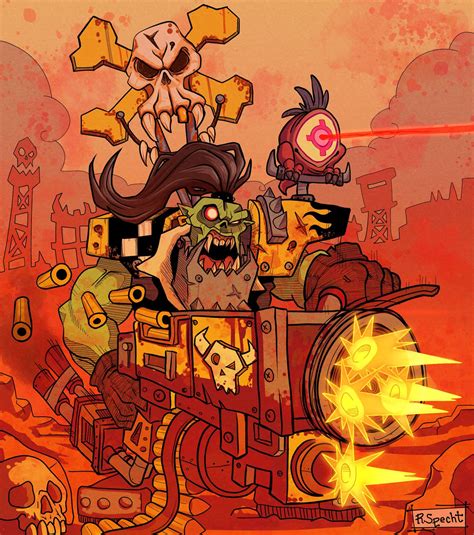 Ork Targeting Fire Art By Rob Specht 40k Gallery Warhammer 40k Artwork Warhammer 40k Art
