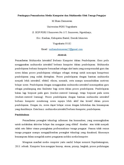 artikel ilmiah m ilham darmawan pdf