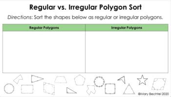Regular Vs Irregular Polygons Google Slides Sort By Mary Bechtel