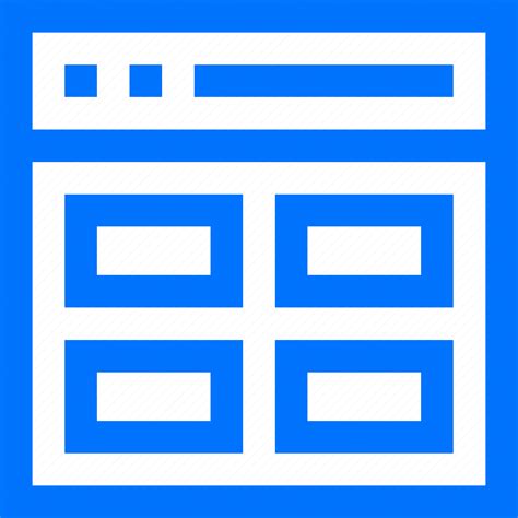 browser flowchart grids layout menu website wireframe icon
