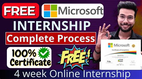 Microsoft Online Internship With Certificate Aicte Microsoft Internship Complete Applying