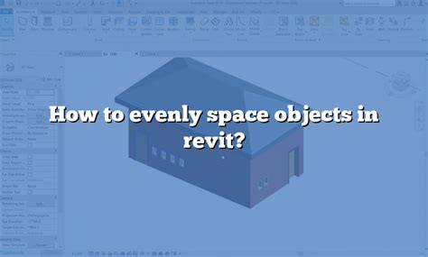 How To Evenly Space Objects In Revit Caddikt