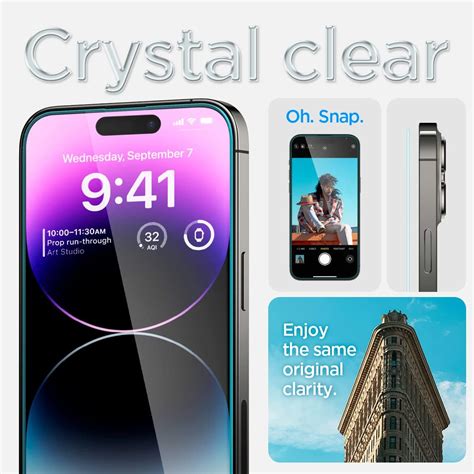 Spigen Tempered Glass Screen Protector For Iphone 14 Pro Max Case