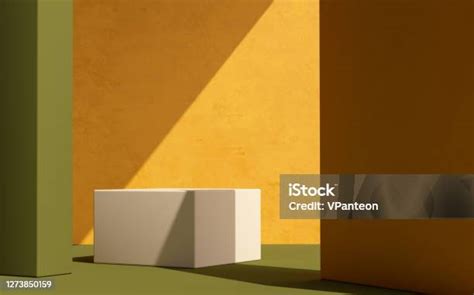 제품 설정 연단 추상적 미니멀한 지오메트리 최소한의 내부 개체 배치 추상적 배경 실 3d 렌더링 0명에 대한 스톡 사진 및 기타 이미지 Istock