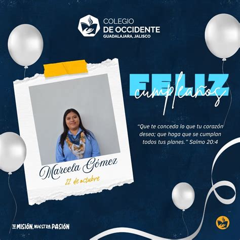 ¡feliz Cumpleaños Maestra Marce Colegio De Occidente Facebook