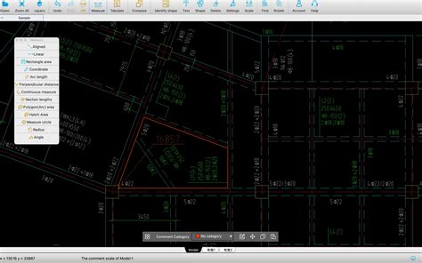 how to measure the continuous segments polyline cad reader