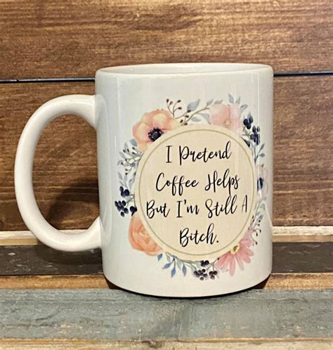 I Pretend Coffee Helps Mug Mugs Coffee Love Pretend