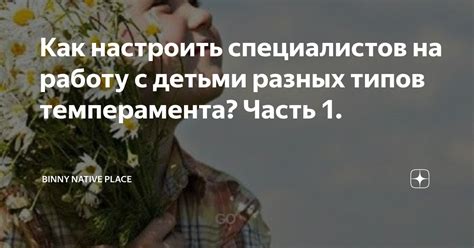 Как настроить специалистов на работу с детьми разных типов темперамента