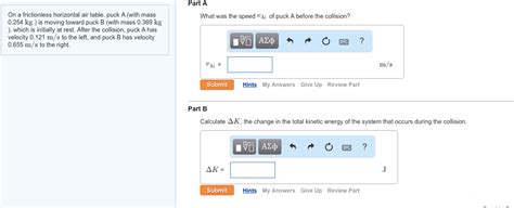 solved on a frictionless horizontal air table puck a with