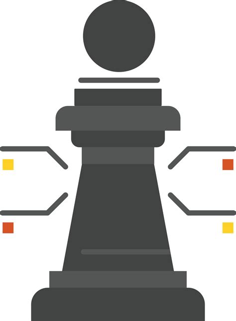 Chess Laptop Strategy Game Flat Color Icon Vector Icon Banner Template 17998005 Vector Art At