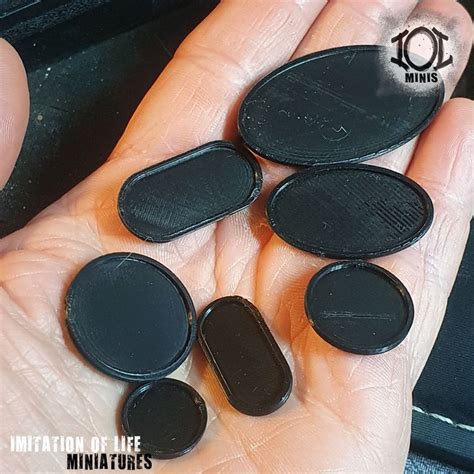 3d Printable The Iol Minis Library Of Bases Presupported Solid Hollow Inset And Magnetized