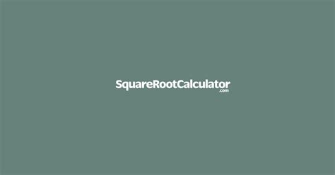 what is the square root of 33 square root calculator