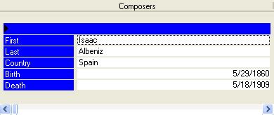 Form Data Display ComponentOne True DBGrid For WinForms