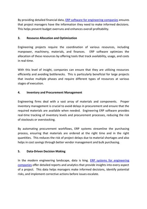 How Engineering Erp Software Streamlines Project Management And Workflow Pdf