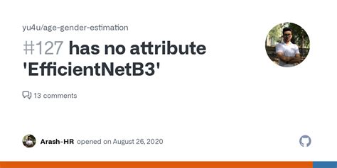 Has No Attribute Efficientnetb3 · Issue 127 · Yu4u Age Gender Estimation · Github