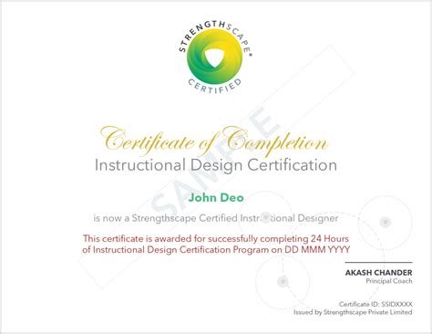 Ai Enhanced Instructional Design Certification Strengthscapes Disc Certification