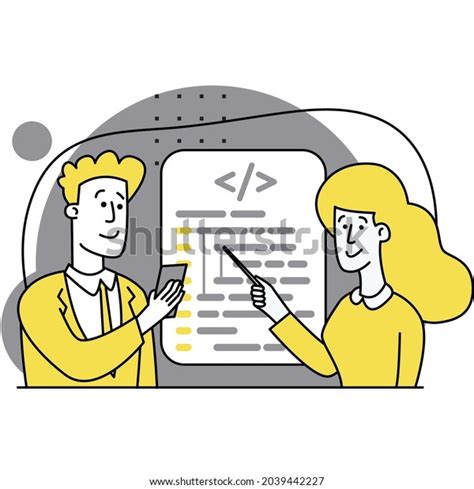 concept script coding programming programming language stock vector