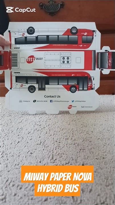 Putting Together A Paper Miway Nova Bus Lfs Hev 4282025 Shorts Tonyanifire Bus Transitbus