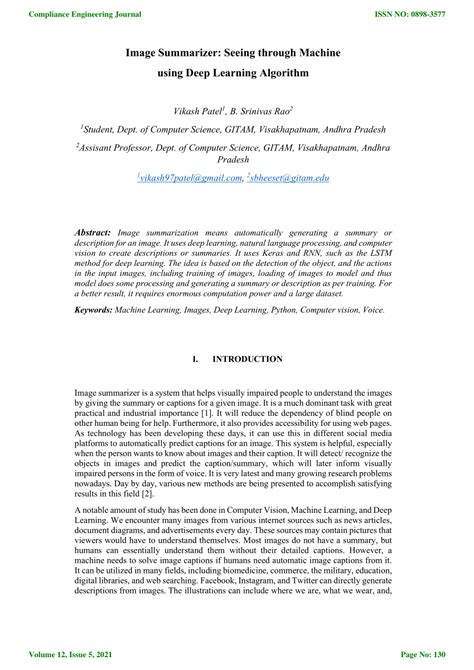 pdf image summarizer seeing through machine using deep learning algorithm
