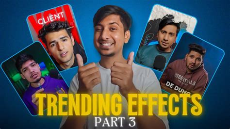 Reels Top 5 Trending Effects Tutorial Part 3 Youtube