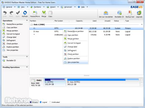 Easeus Partition Master Free Disk Manager For Windows 10