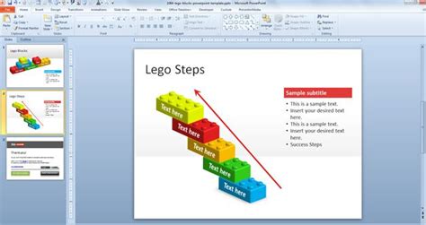 Free Lego Blocks PowerPoint Template Free PowerPoint Templates SlideHunter