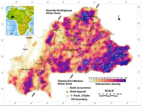 Feature Intersection Density Heat Map Generated With A Radius Of