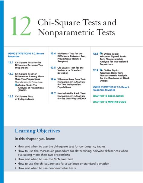 Pdf Chi Square Test And Non Parametric Tests
