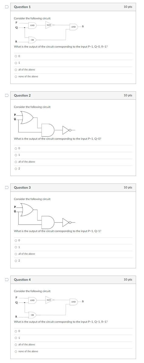 Solved Question pts Consider the following circuit Р Chegg