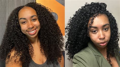 Water Kinky Curly Clip Ins For 3b 3c Hair Review Ft Curls Queen YouTube