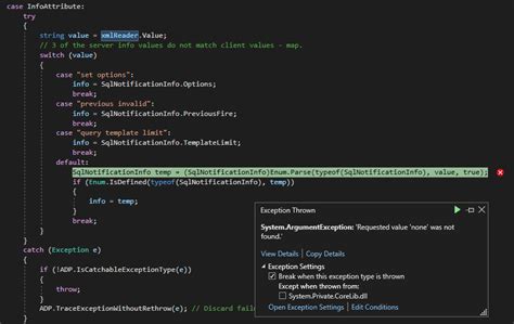 Sqlnotificationinfonone Enum Value Missing Causing Unnecessary Exceptions · Issue 1376