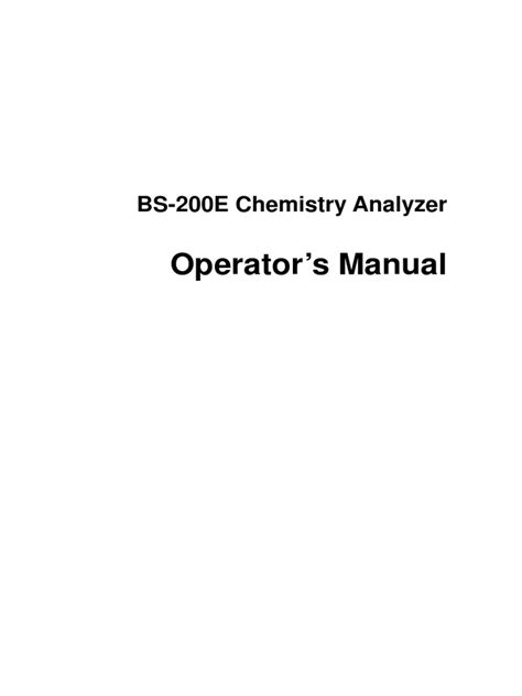 Microlab 300 Chemistry Analyzer User Manual Cleverdiscount