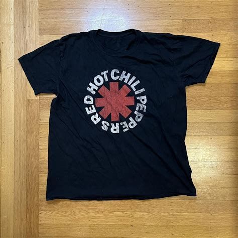 Red Hot Chili Peppers T Shirt Red And Black Great Depop