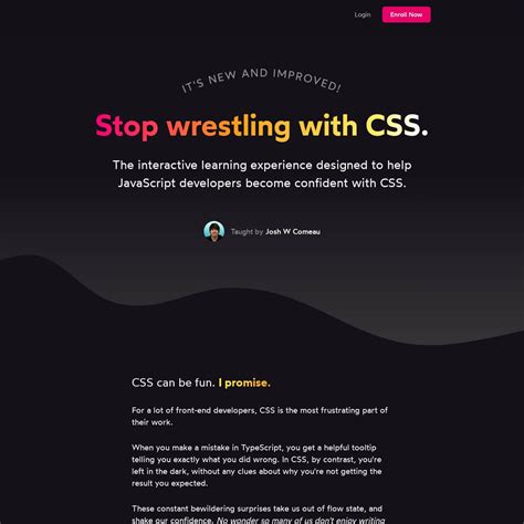 Css For Javascript Developers Boringcashcow