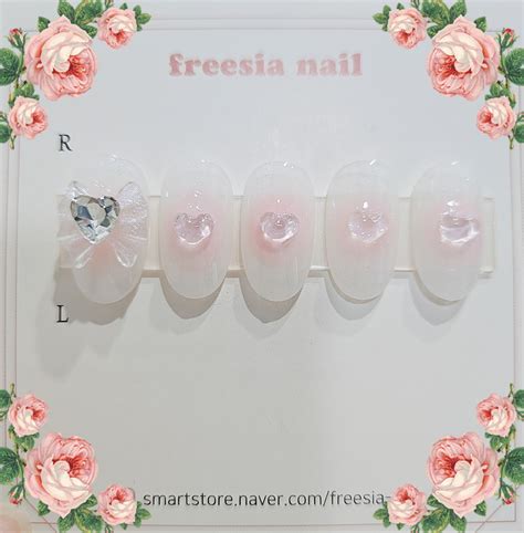 수제네일팁 러블리 치크네일 에이블리