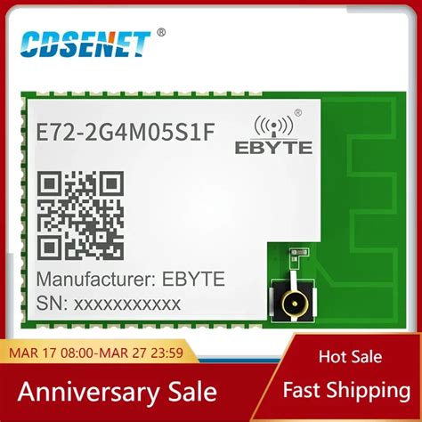 CC MODULE CC RB GHz ZigBee Thread BLE DBm CDSENET E G M S F PCB IPEX