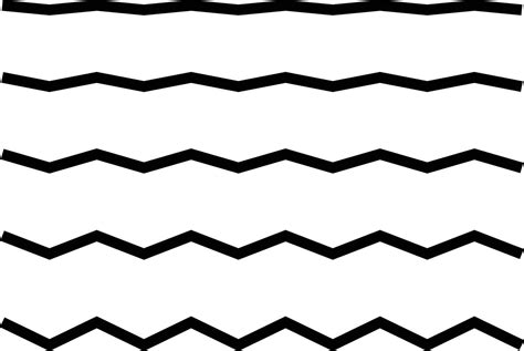 Collection Of Wavy Zigzag Lines Zigzag Line Icon Set Vector 26706098