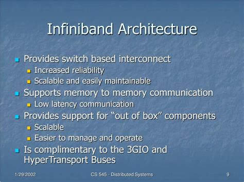 Ppt Infiniband Architecture Powerpoint Presentation Free Download