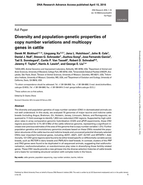 Pdf Diversity And Population Genetic Properties Of Copy Number Variations And Multicopy Genes