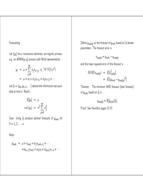 Forecast Pdf Forecasting Errors And Residuals