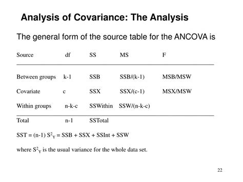 PPT Analysis Of Covariance PowerPoint Presentation Free Download ID