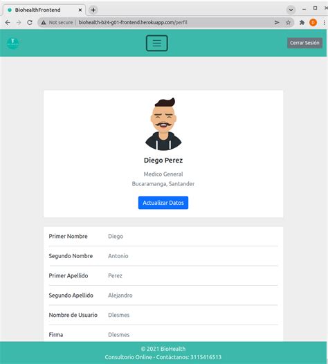 GitHub DLesmes Biohealth Frontend