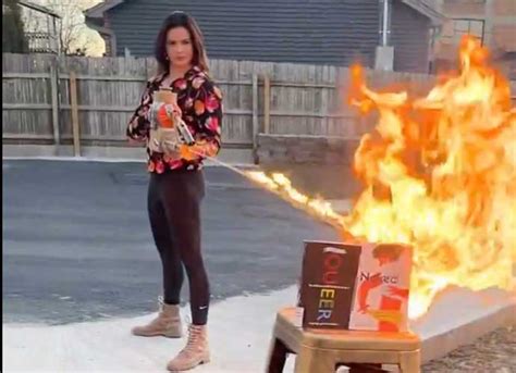 Missouri Gop Candidate Valentina Gomez Burns Lgbtq Books With A Blowtorch Image X Uinterview