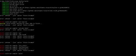 Error Unknown Json Option Future Incompat Issue Jam Garner Cargo Skyline Github