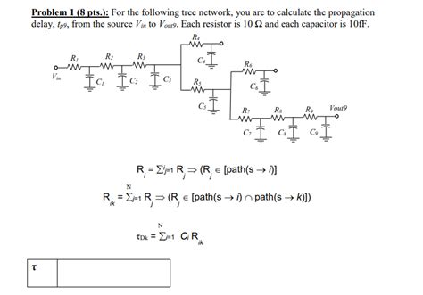 Solved Problem 1 8 Pts For The Following Tree Network
