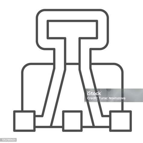 바인더 클립 종이 클립 문구 사무실 씬 선 아이콘 교육 개념 흰색 배경에 파일 홀더 벡터 기호 모바일 개념 및 웹 디자인을위한