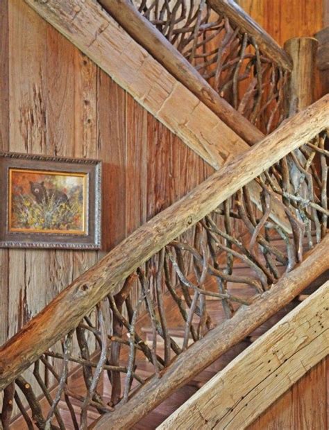 Rustic Hand Railings Appalachian Antique Hardwoods Rustic House Stairs Log Homes