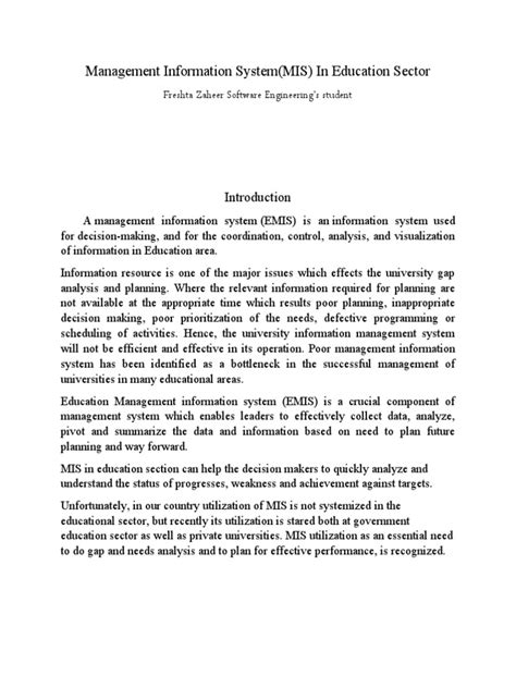 Management Information System Introduction Pdf