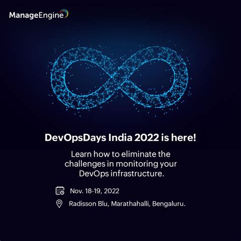 Manageengine On Linkedin Manageengine Site24x7 Applicationsmanager Devopsdaysindia2022