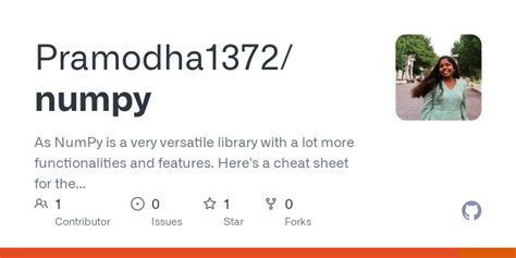 Github Pramodha1372numpy As Numpy Is A Very Versatile Library With A Lot More